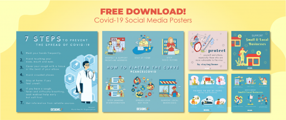 Freebie Alert! Free COVID-19 Social Media Support Posters and Infographics