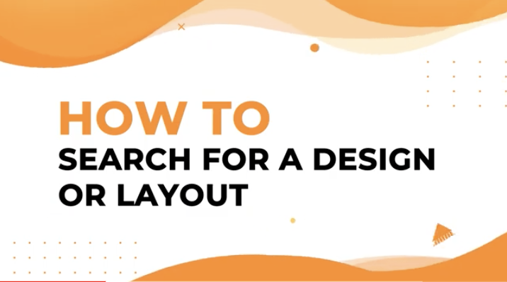 How to search for a design or layout in Designmaker?