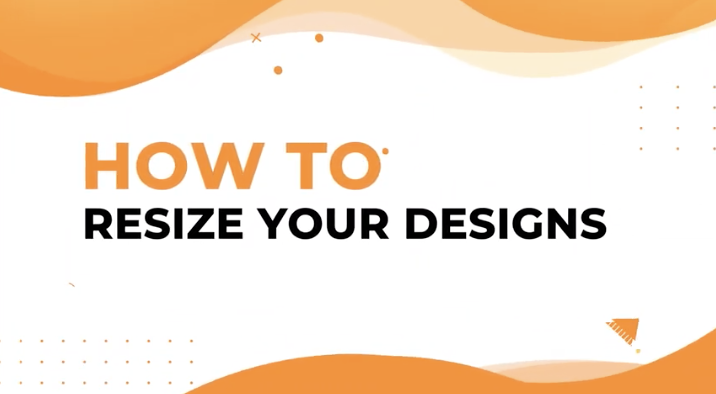 How to resize your designs in Designmaker?