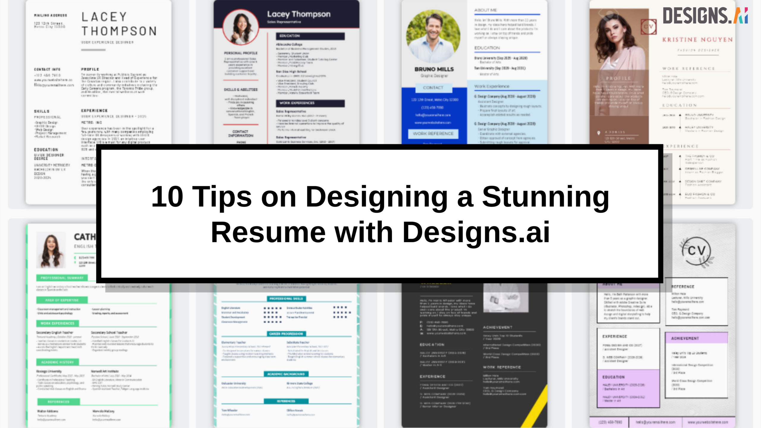 10 Tips on Designing a Stunning Resume with Designs.ai - Designs AI