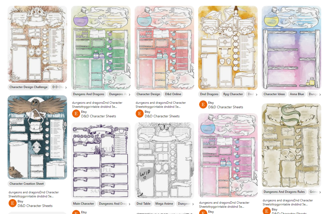 Create an Epic D&D Character Sheet with Designs.ai