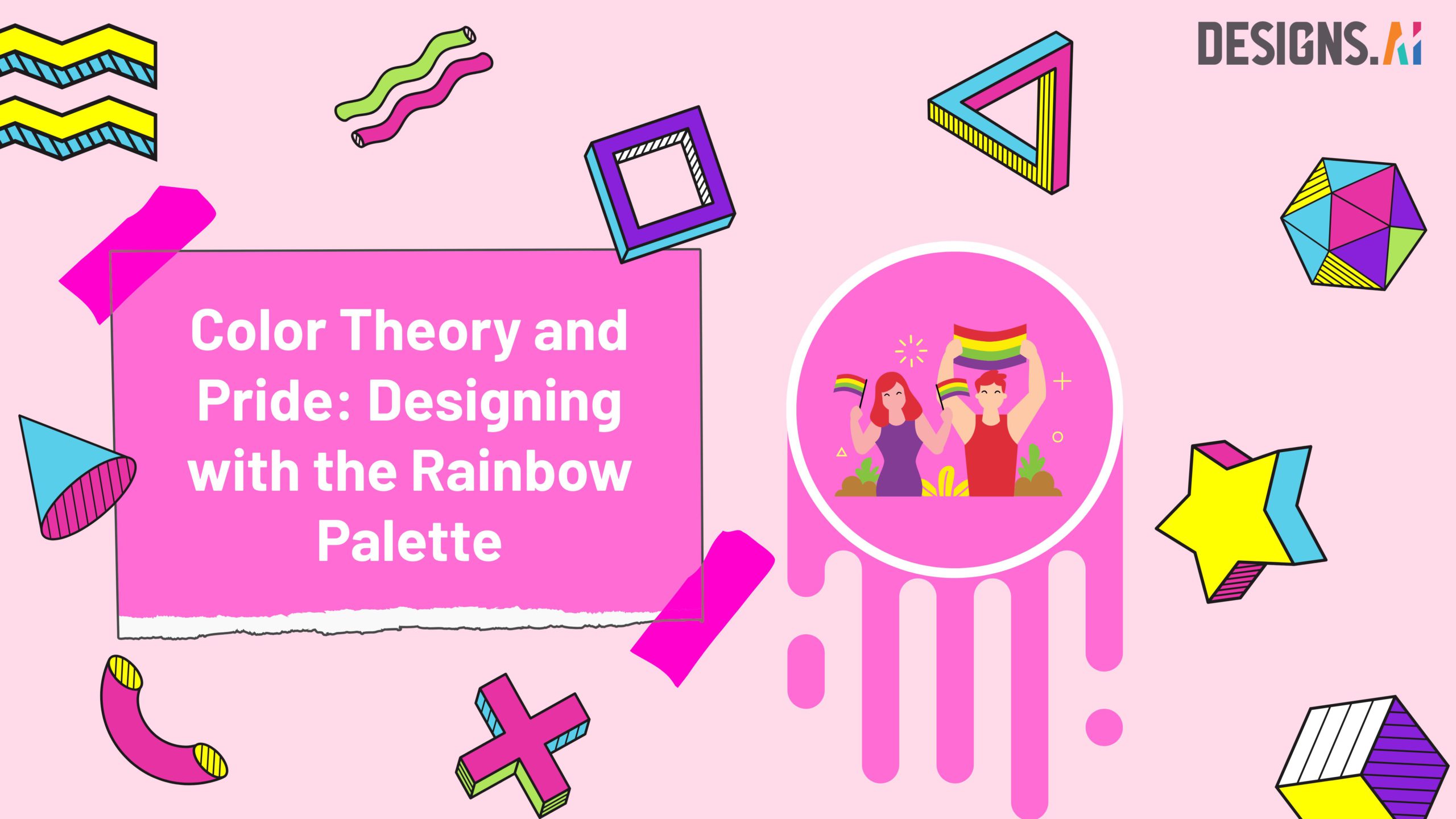 Color Theory and Pride: Designing with the Rainbow Palette - Designs AI