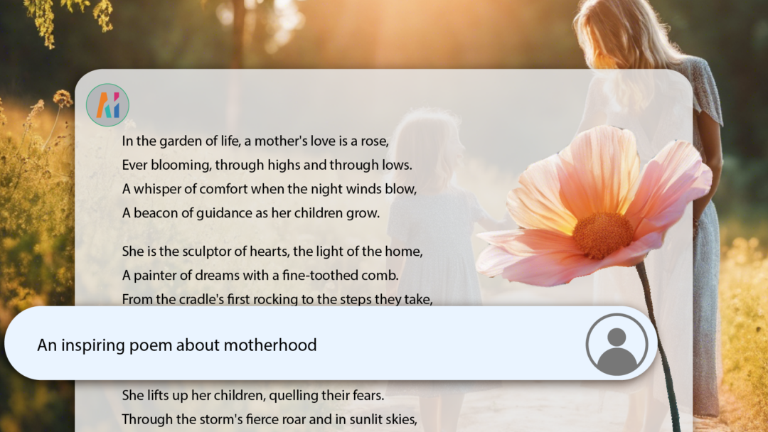 AI Mother's Day message with AI Writer | Designs.ai